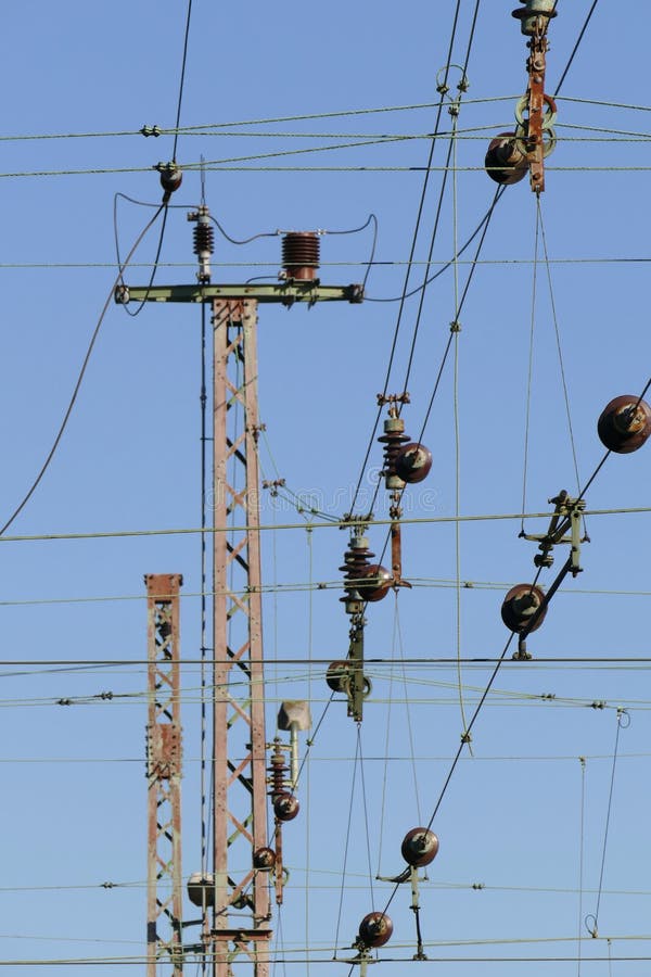 Electrical Catenary stock image. Image of engineering - 66422533