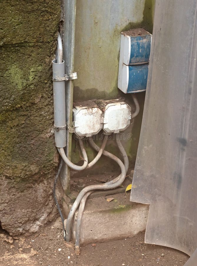 EV Car Charging Outside. Close Up View of a Charging Electric Car Stock ...