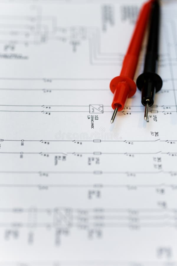 Electrical Chart, Troubleshoot. Stock Image - Image of device ...