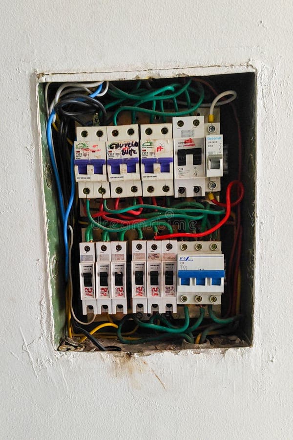 Electrical Circuit Breaker Panel Stock Photo - Image of maintenance ...