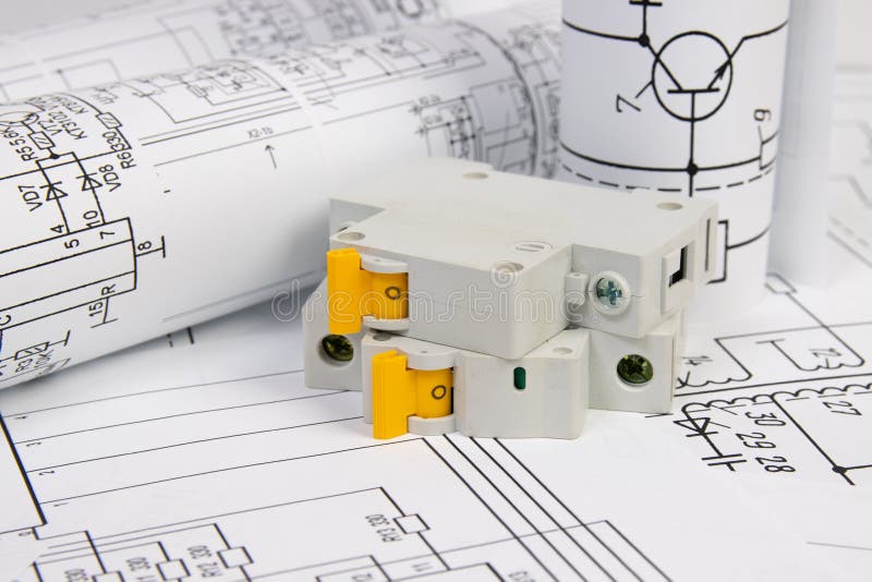 Paper Electrical Engineering Drawings Close Up Stock Photos - Free ...
