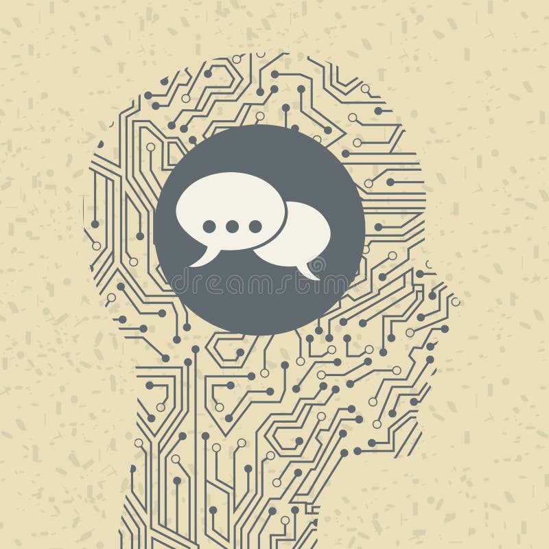 Electrical Circuit Profile Design Stock Illustration - Illustration of ...