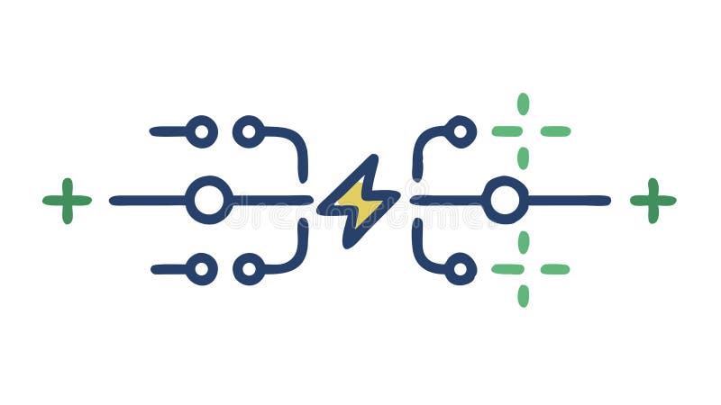 Electrical Circuits and Energy Flow, Power Systems, Vector Design ...