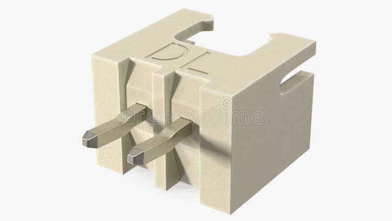 Electrical Component with Dual Metal Connectors Design Stock Photo ...