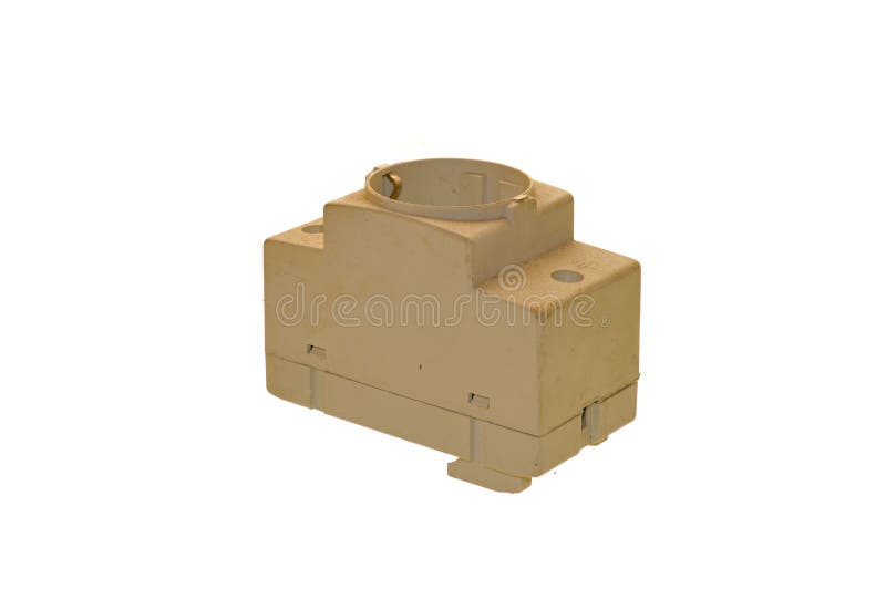 Electrical Component Isolated on White Background Stock Photo - Image ...