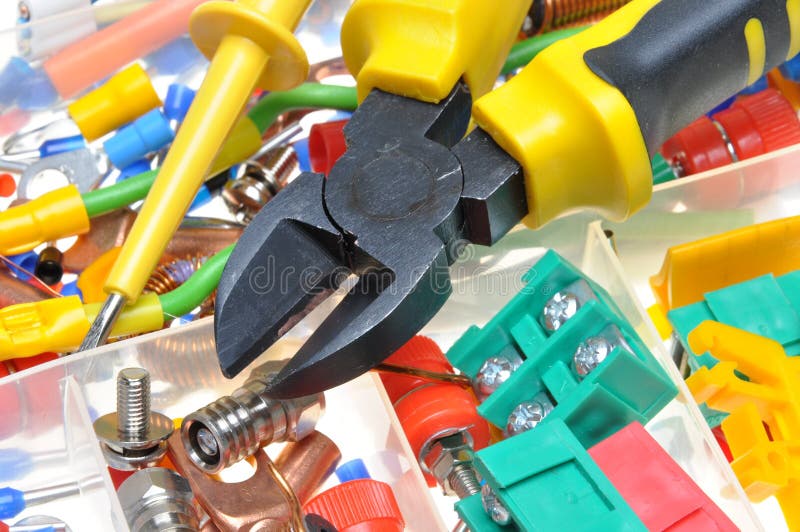 Electrical component kit stock photo. Image of industrial - 43116876