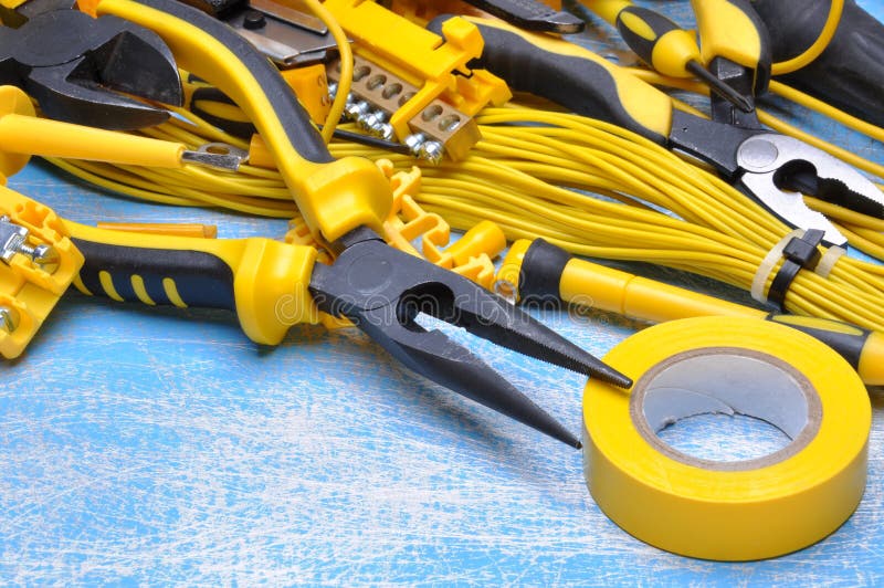 Electrical Component Kit To Use in Electrical Installations Stock Image ...