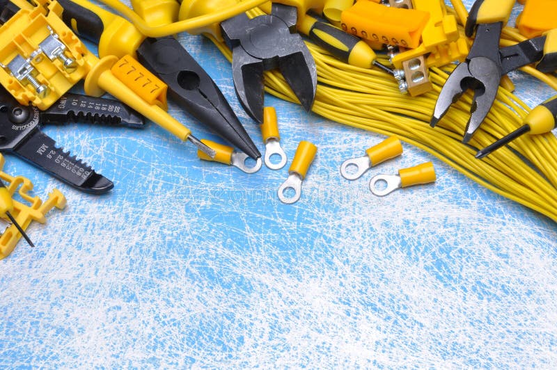 Electrical Component Kit To Use in Electrical Installations Stock Photo ...