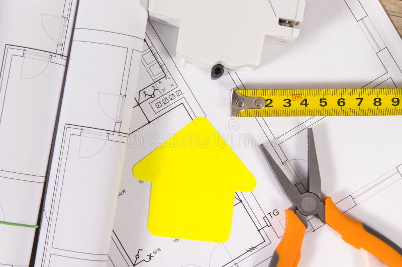 Electrical Components for Electric Installations, Construction Drawings ...