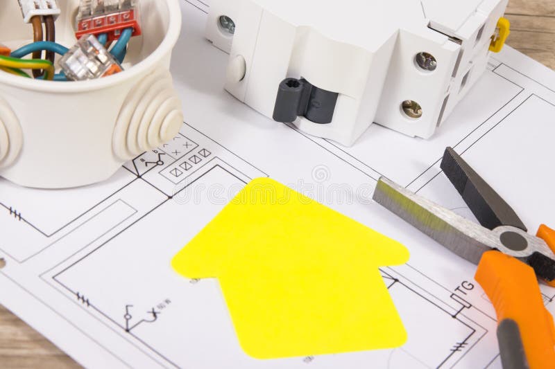 Electrical Components for Electric Installations, Construction Drawings ...