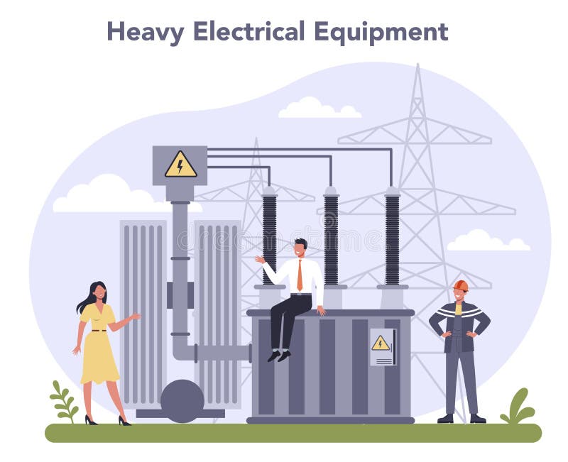 Electrical Components and Equipment Industry. Heavy Electricity Stock ...