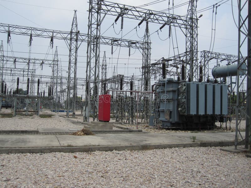 Electrical Components Used at Substation Editorial Photography - Image ...