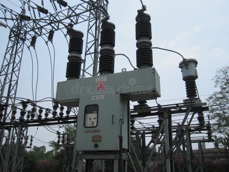 Electrical Components Used at Substation Editorial Stock Photo - Image ...