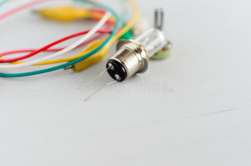 Electrical Components on White Background Stock Image - Image of design ...