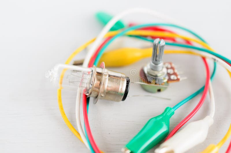 Electrical Components on White Background Stock Image - Image of insert ...