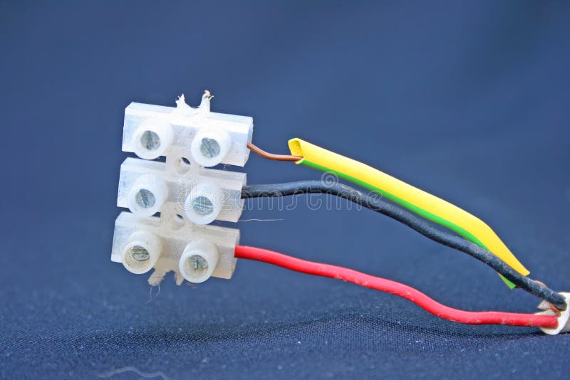 Electrical connection. stock image. Image of terminals - 12884695