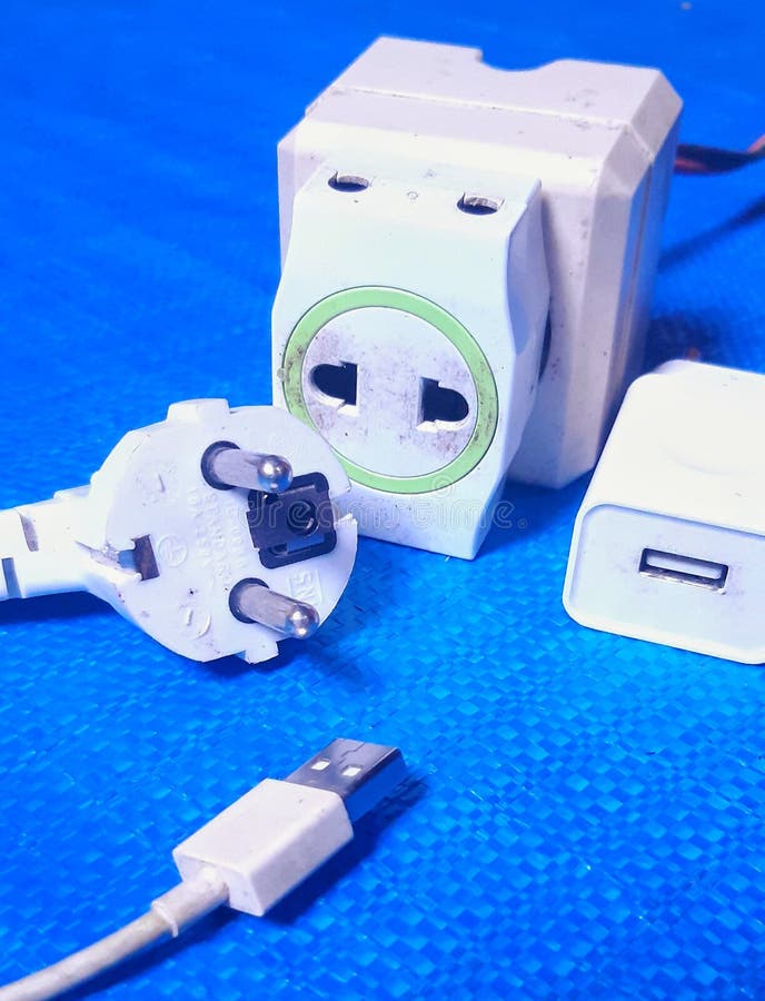 Electrical Connection Device at Home for Various Activities Stock Image ...