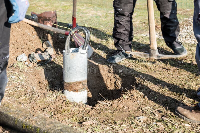 Electrical Connection of Light Post Stock Photo - Image of electric ...