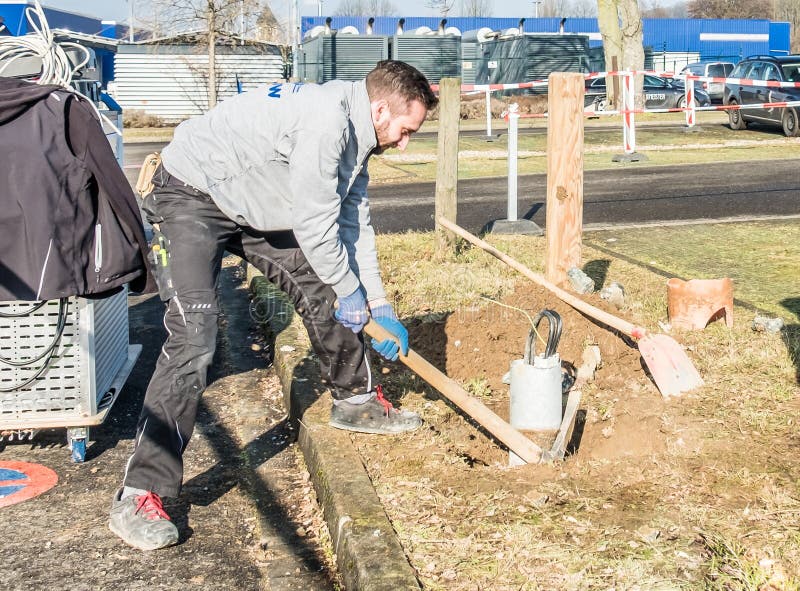 Electrical Connection of Light Post Editorial Photography - Image of ...