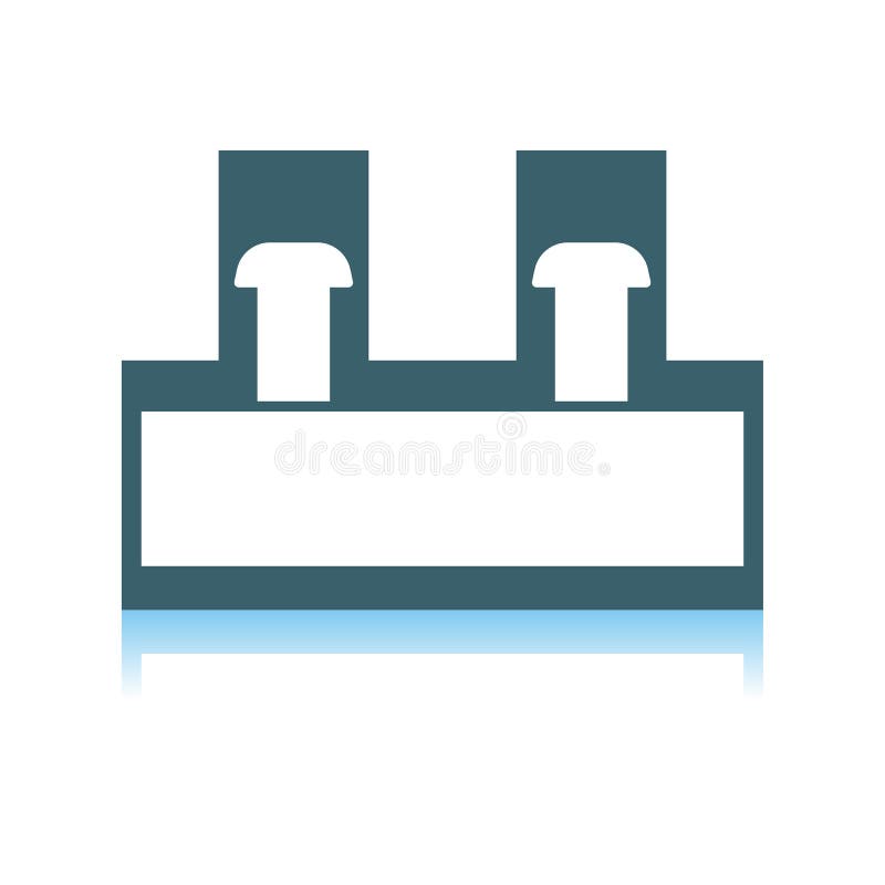 Electrical Connection Terminal Icon Stock Vector - Illustration of ...