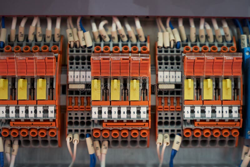 Electrical Connector. Electrical Connection Block Stock Photo - Image ...