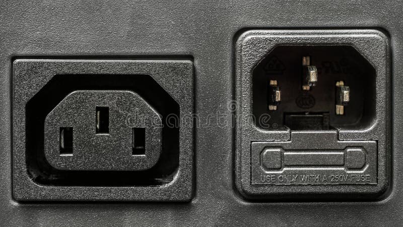 Electrical Connectors for Connecting Computer Equipment. Stock Image ...
