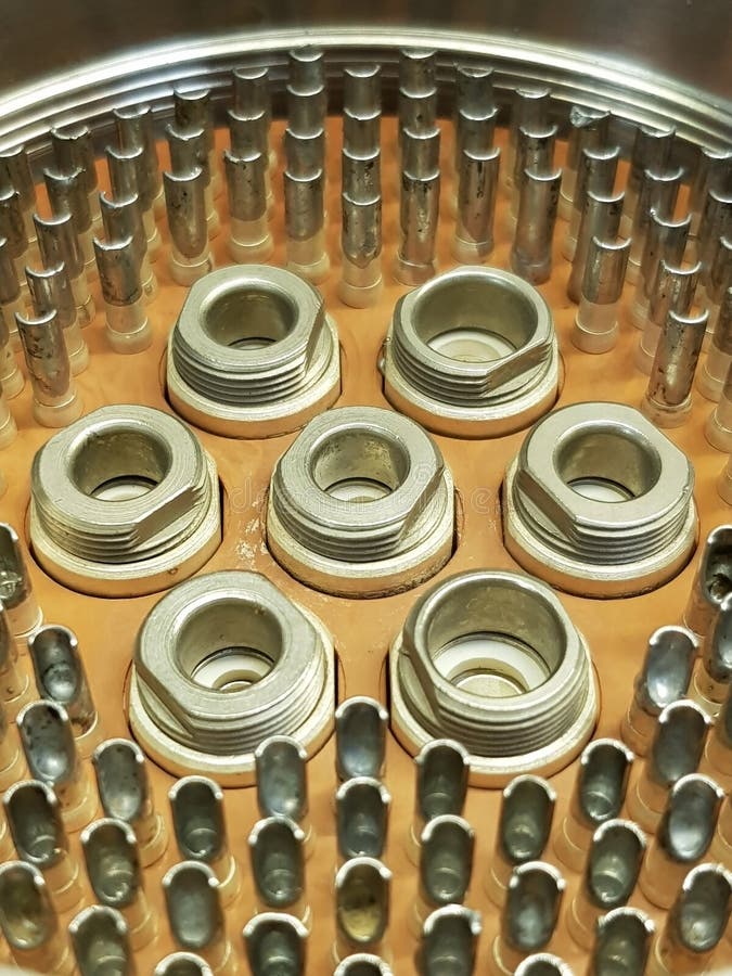 Electrical Contacts of the Cable Connector Near Stock Image - Image of ...