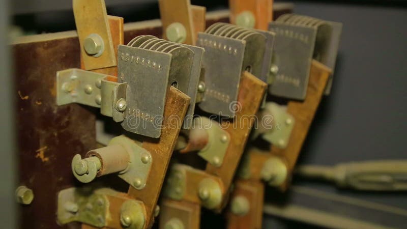 Electrical Contacts Arc Suppressors in a Switchboard in a Control Room ...