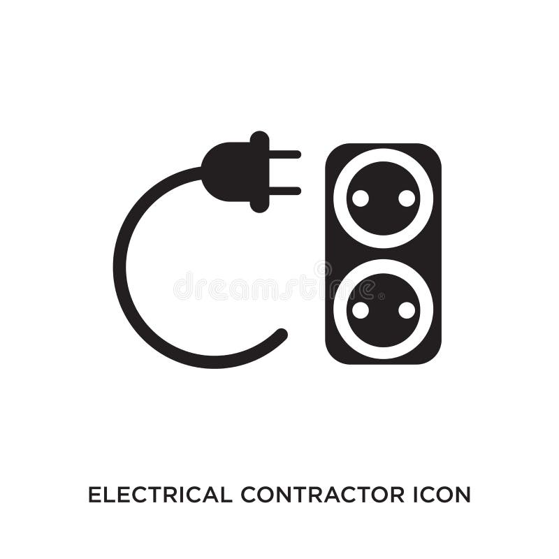 Electrical contractor icon stock vector. Illustration of industrial ...