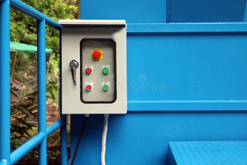Electrical Control Box Outside the Building. Stock Photo - Image of ...