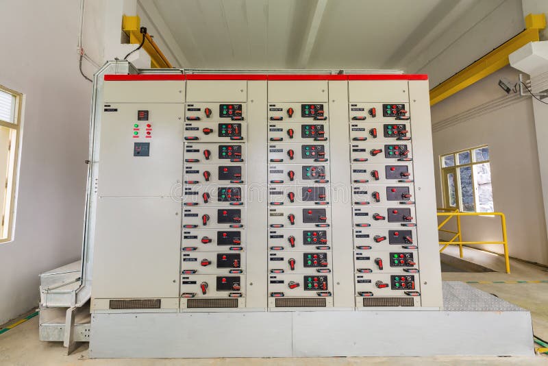 Electrical control cubicle stock photo. Image of indicator - 138206058