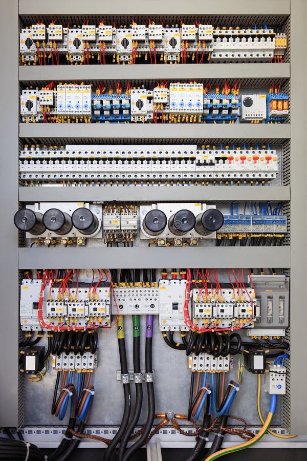 Electrical control panel stock image. Image of business - 15456787