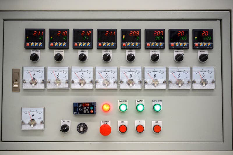 Electrical Control Panel and Digital Temperature Control of Plastic ...