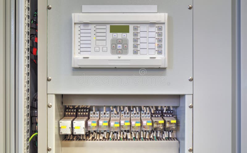 Electrical Control Panel with Electronic Devices in Electrical ...