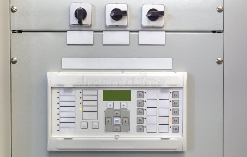 Electrical Control Panel with Electronic Devices in Electrical ...