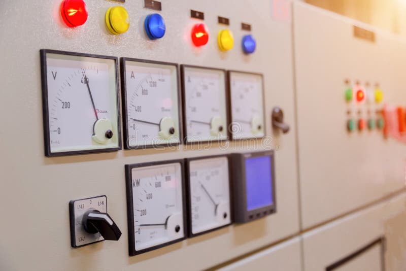 Electrical Control Panel in Factory / Control Panel Stock Photo - Image ...