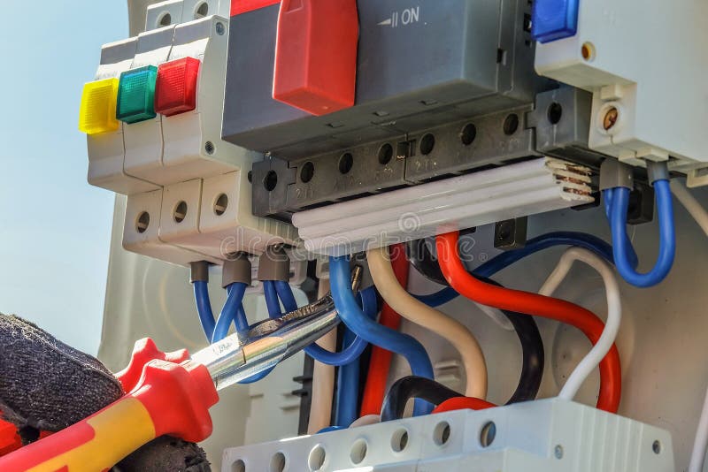 Electrical control panel stock photo. Image of power - 64913660