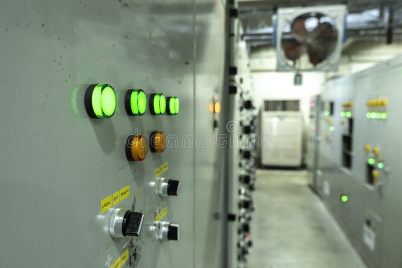 Electrical Control Room Circuit Boards In Industrial Plants Stock Image ...