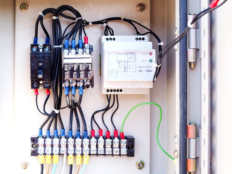 Electrical Control System Cabinet and Power Converters Stock Photo ...