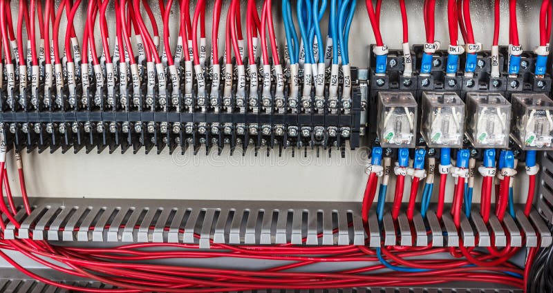 Electrical Control Wire System Stock Photo - Image of electronics ...