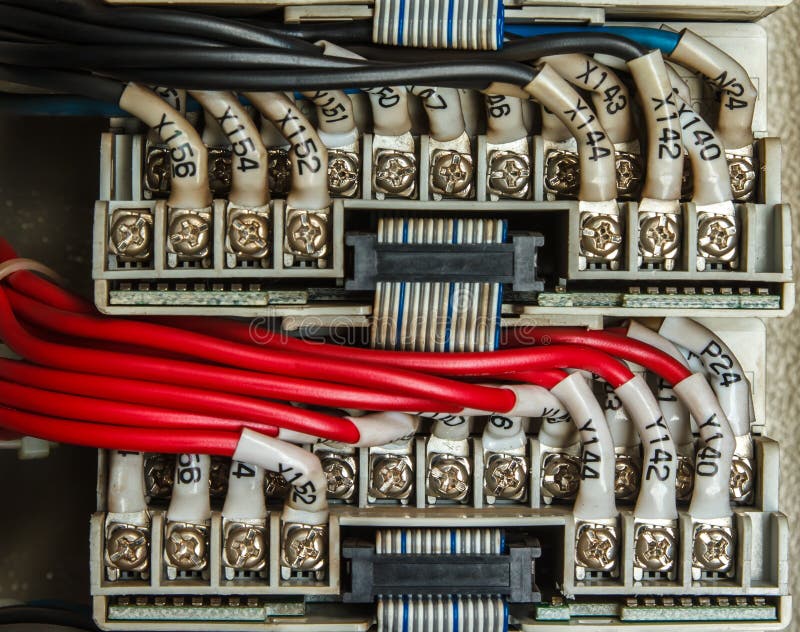 Electrical Control Wire System Stock Photo - Image of electronics ...
