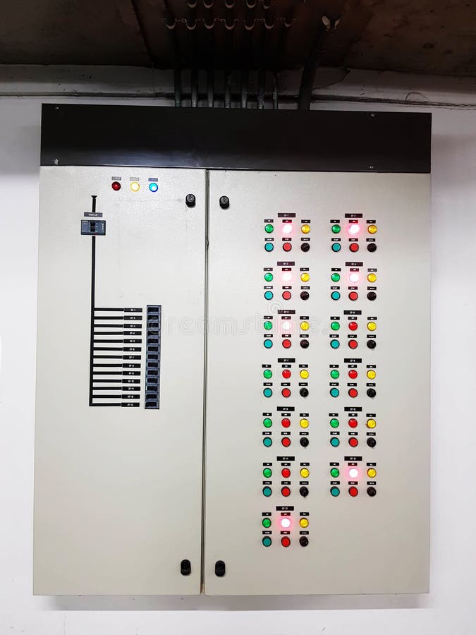 Electrical Controller Box with Light Stock Image - Image of service ...