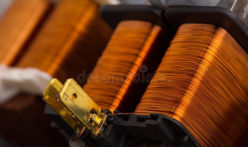 Electrical Copper Transformers Stock Photo - Image of circuit, abstract ...