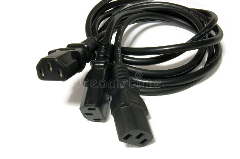 Power Cords stock photo. Image of electrical, white, cables - 10162500