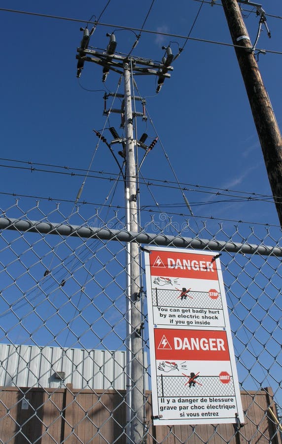 Electrical Danger Sign 1 stock image. Image of distribution - 675943