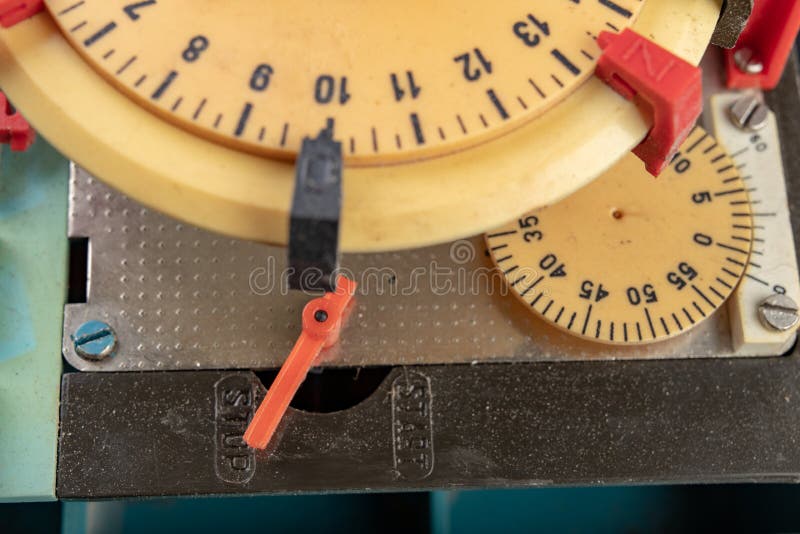 Electrical Device for Industrial Time Measurement. an Old Counter for ...