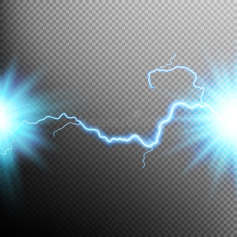 Electrical Discharge. Lightning. EPS 10 Stock Vector - Illustration of ...