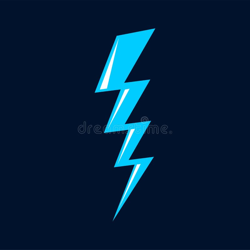Electrical Discharges in Zigzag Shape Thunderbolt Stock Vector ...