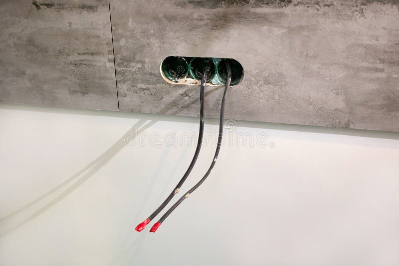 Electrical Distribution Boxes for Electrical Outlets are Built into the ...