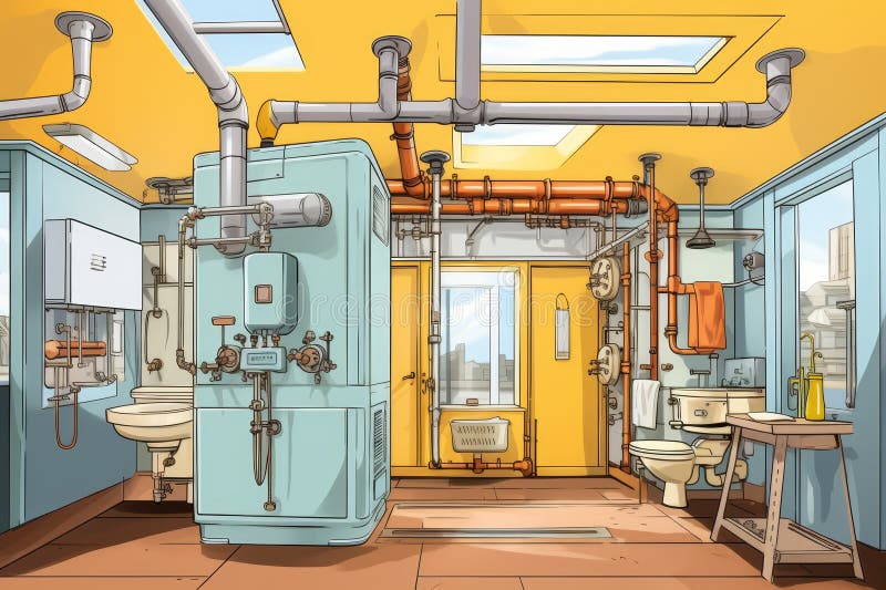 Electrical Distribution Diagram Main, Transformer, and Switchboard with ...